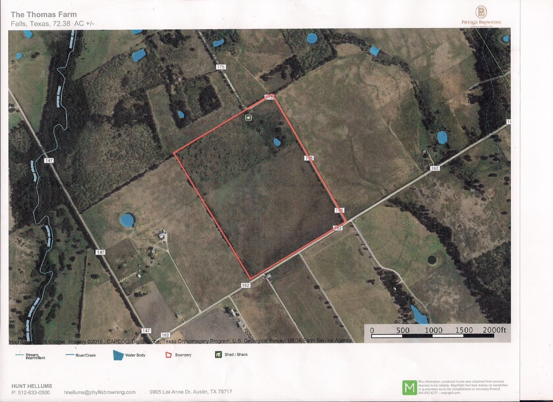 72.38 acres in Falls County, Texas