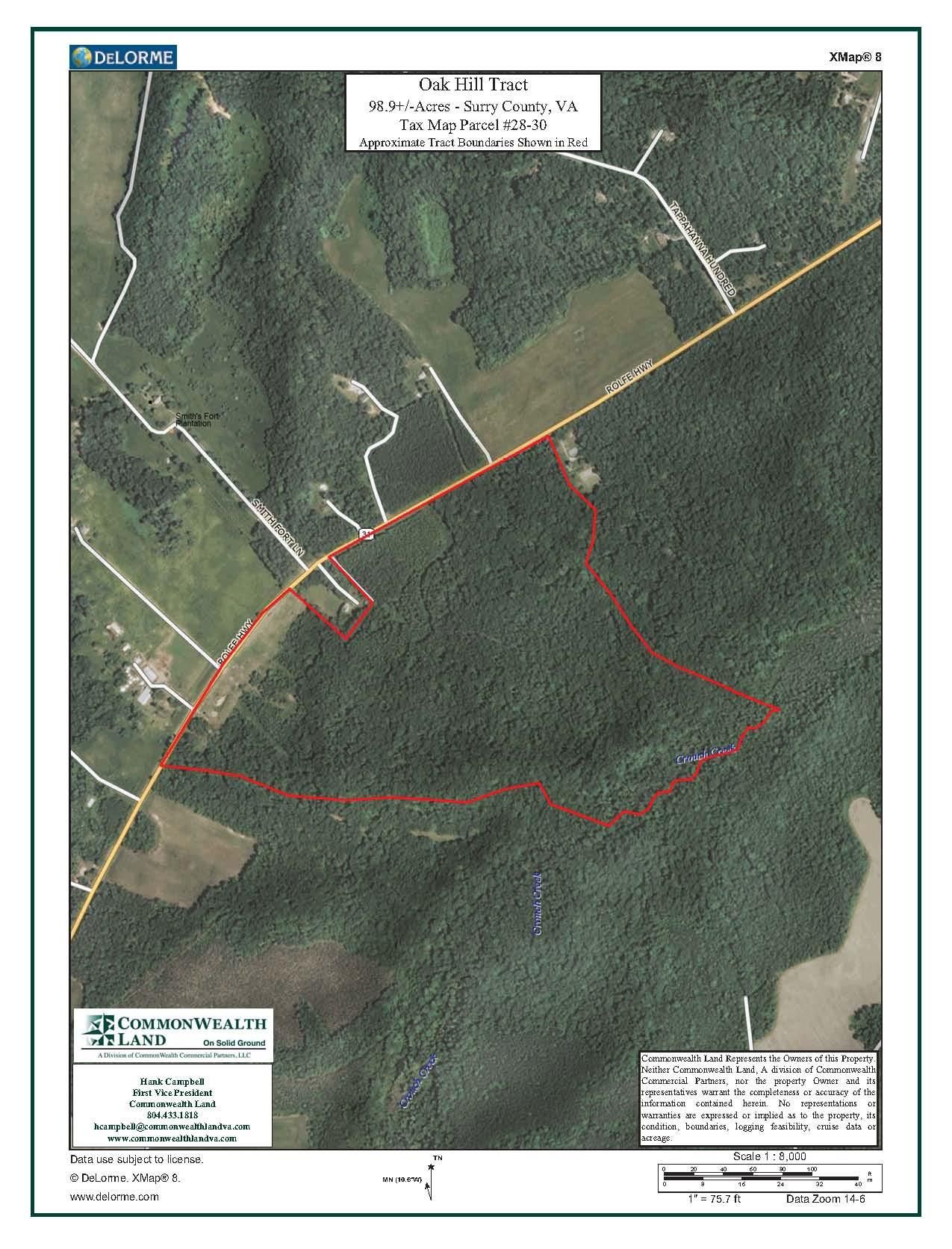 98.9 acres in Surry County, Virginia