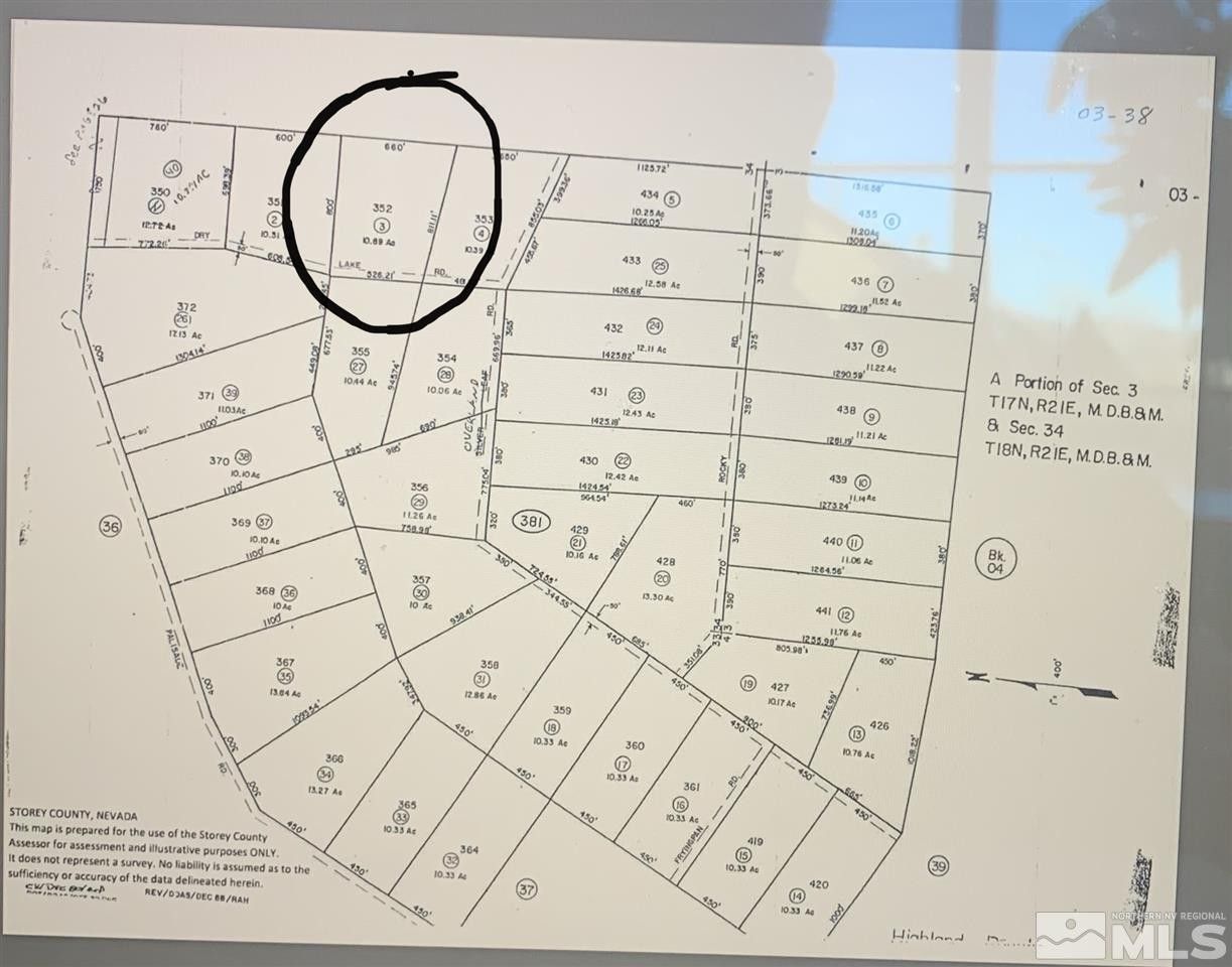 10.89 acres in Storey County, Nevada