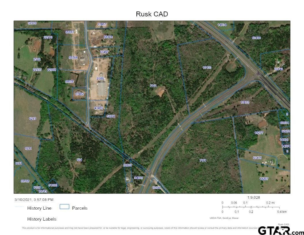 16.83 acres in Rusk County, Texas