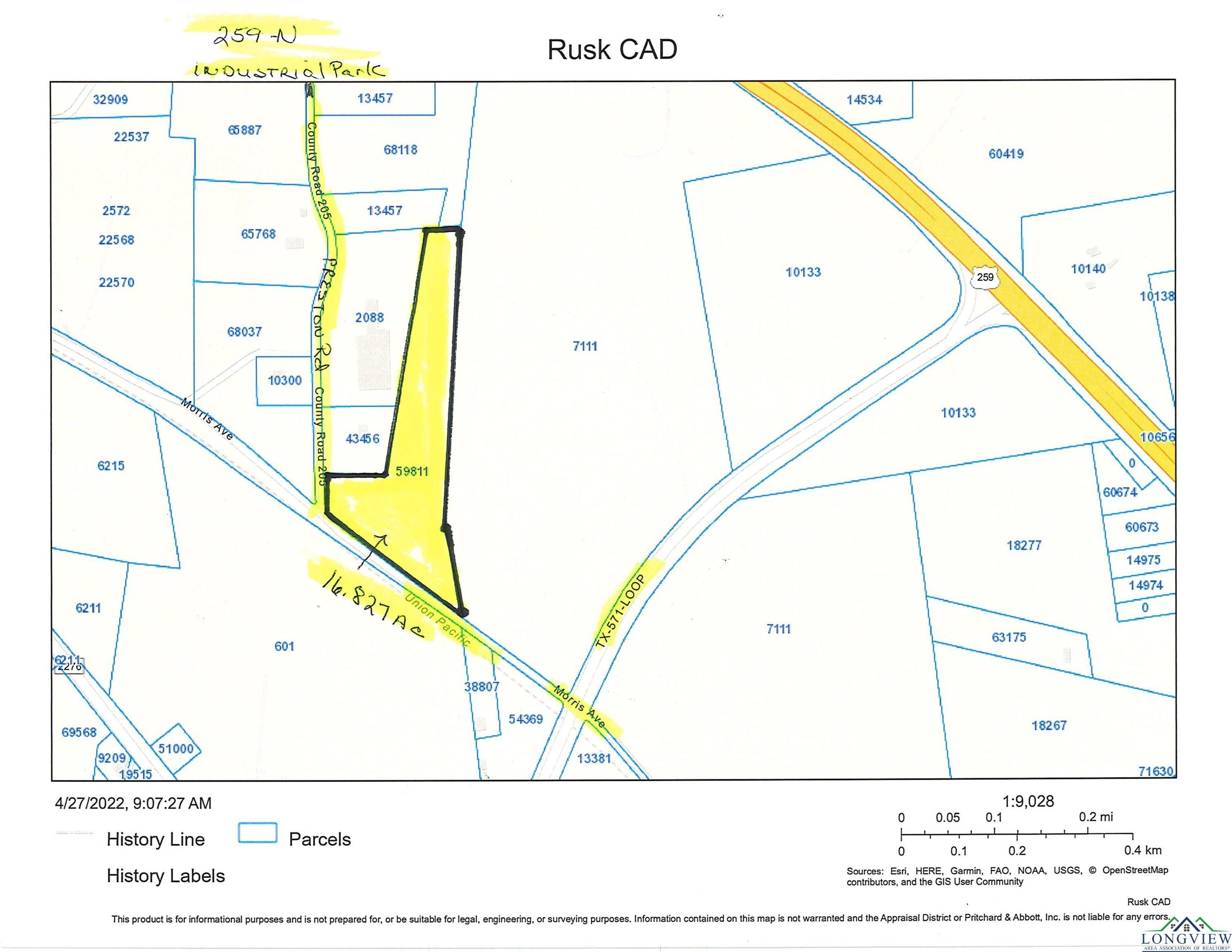 16.73 acres in Rusk County, Texas