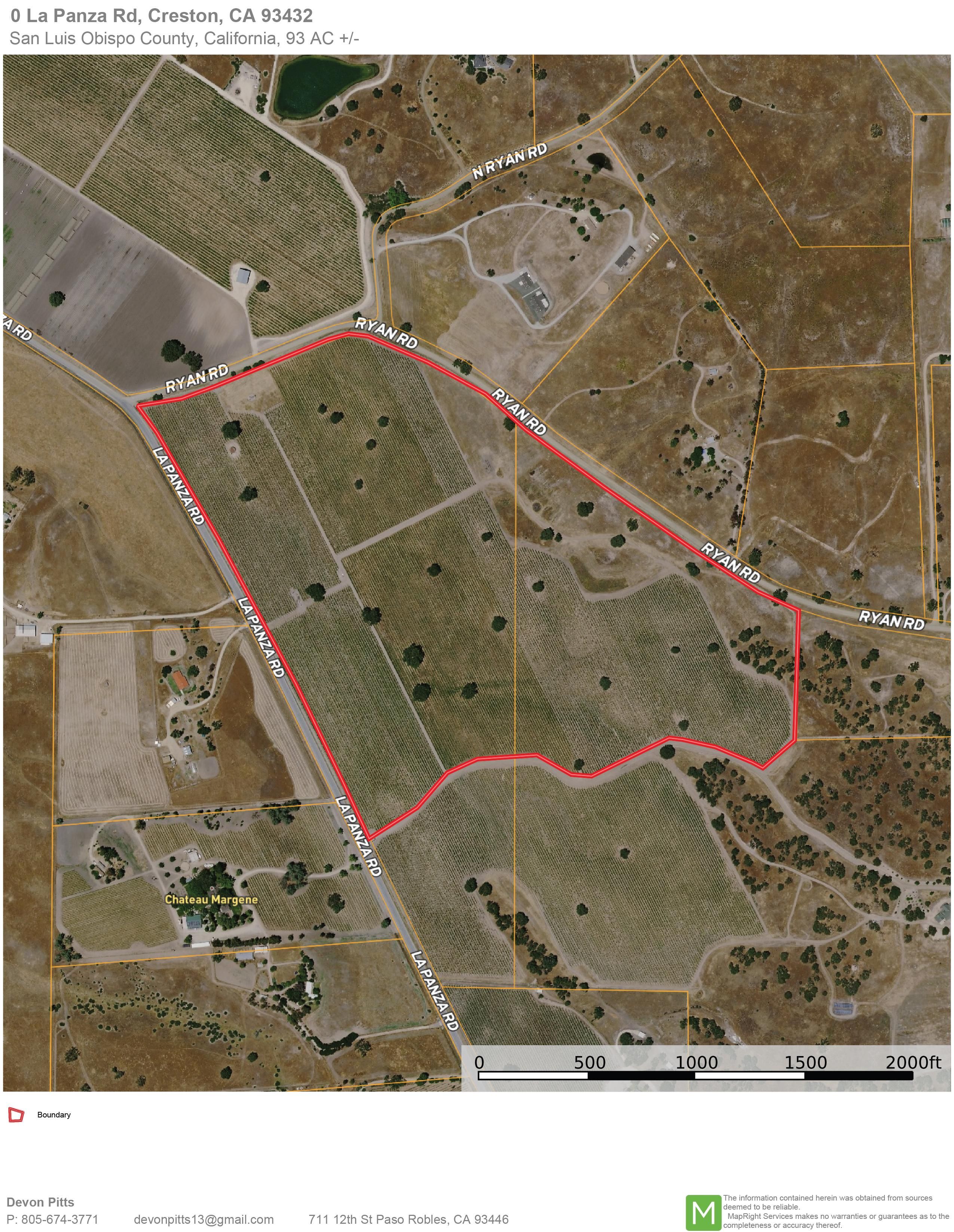 93 acres in San Luis Obispo County, California