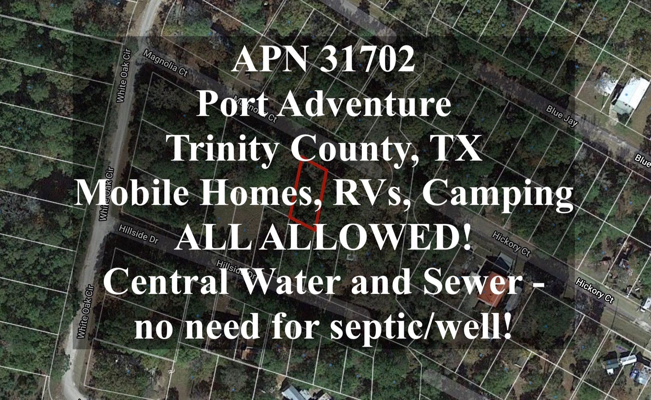 0.08 acres in Trinity County, Texas