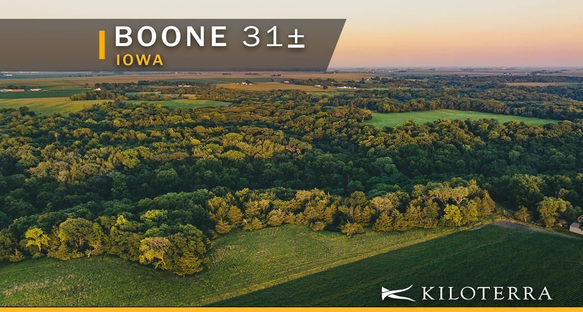 31 acres in Boone County, Iowa
