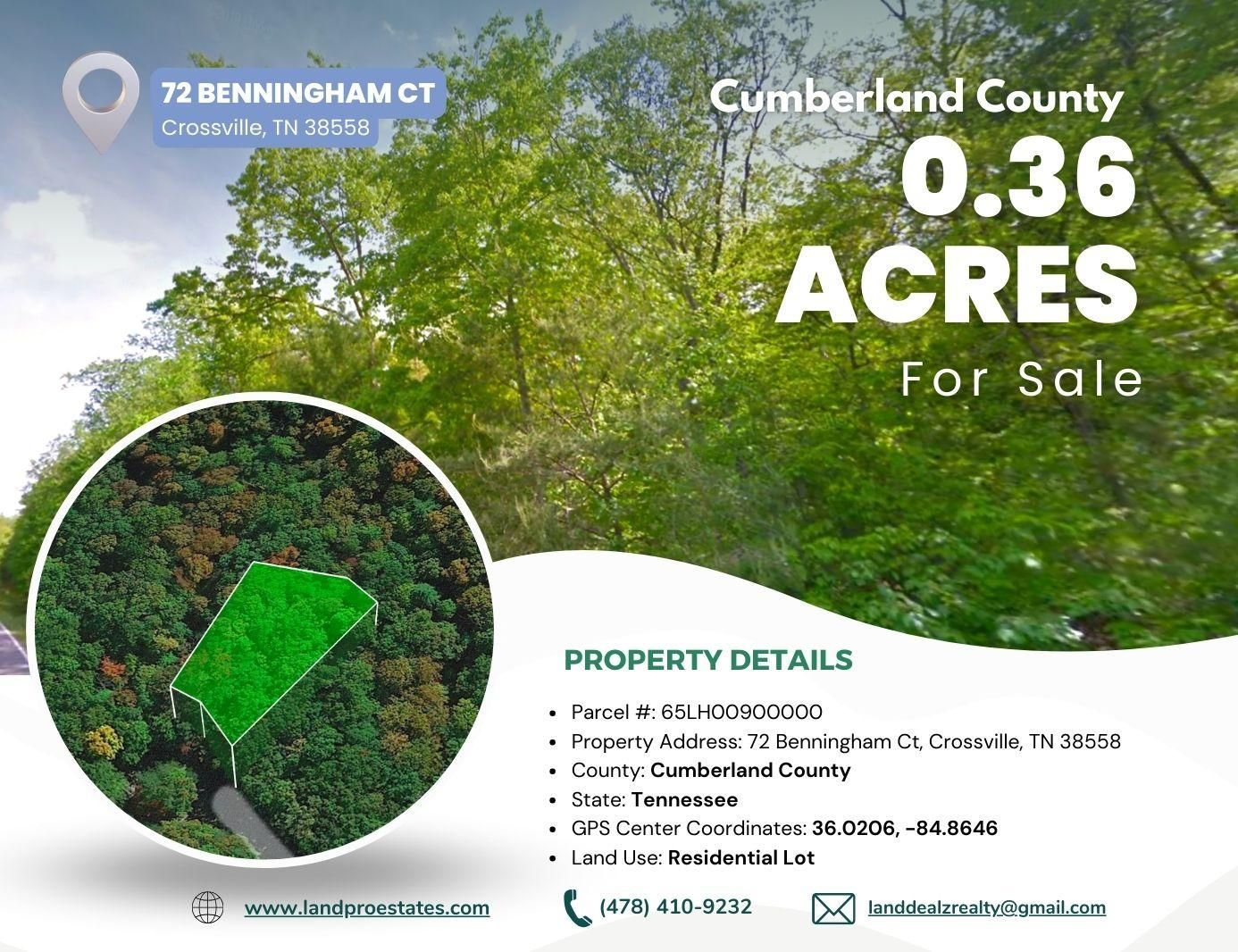 0.36 acres in Cumberland County, Tennessee