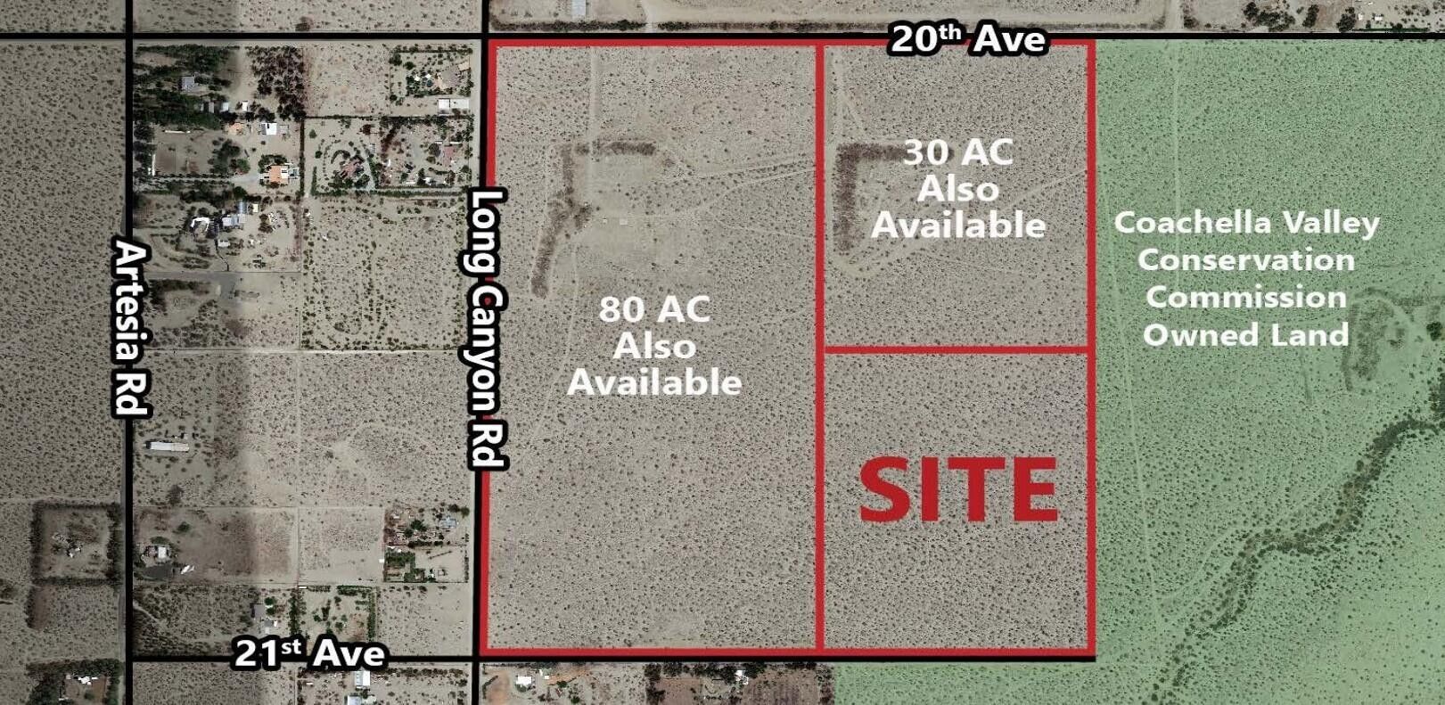 30 acres in Riverside County, California