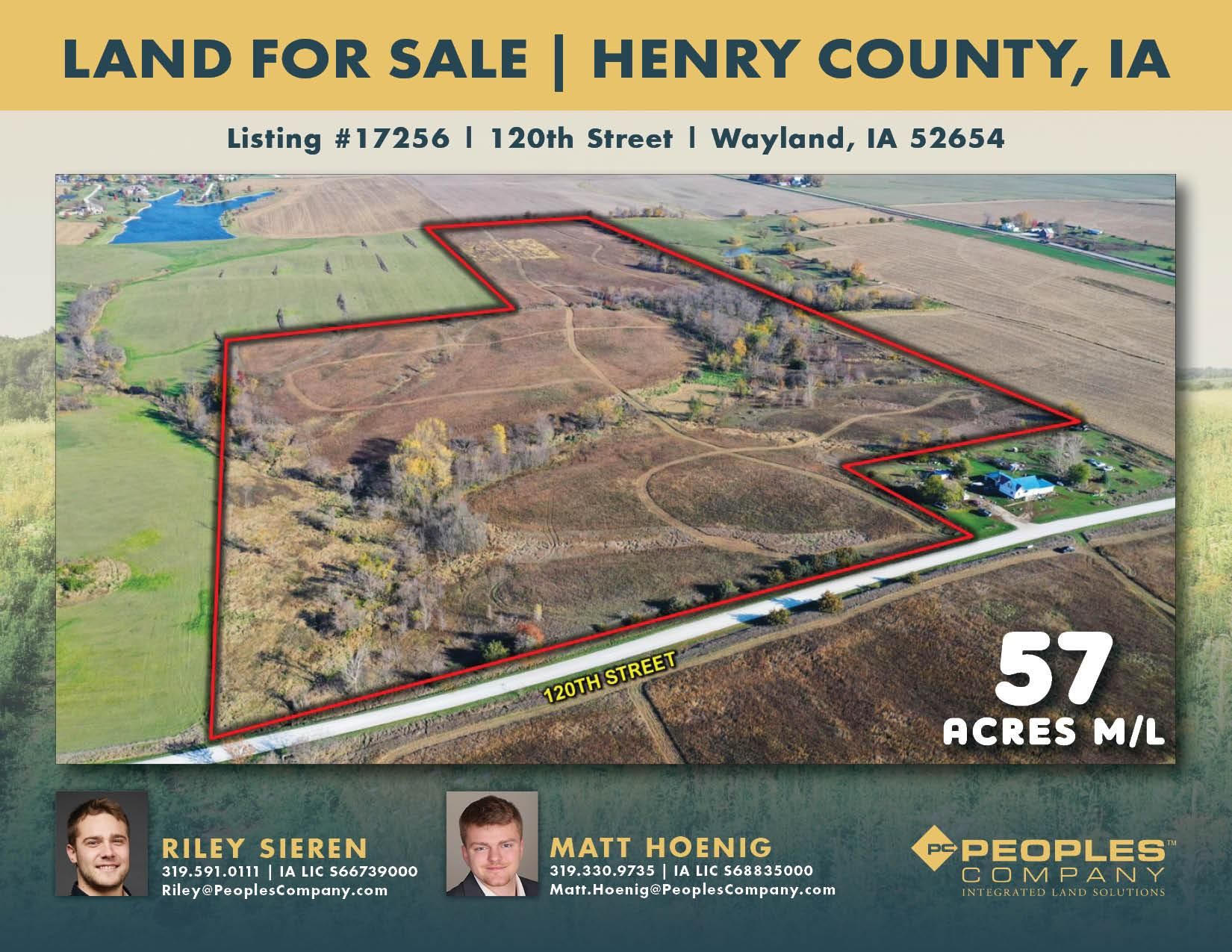 120th Street, Wayland, IA 52654 | MLS: 685890 | Land.com