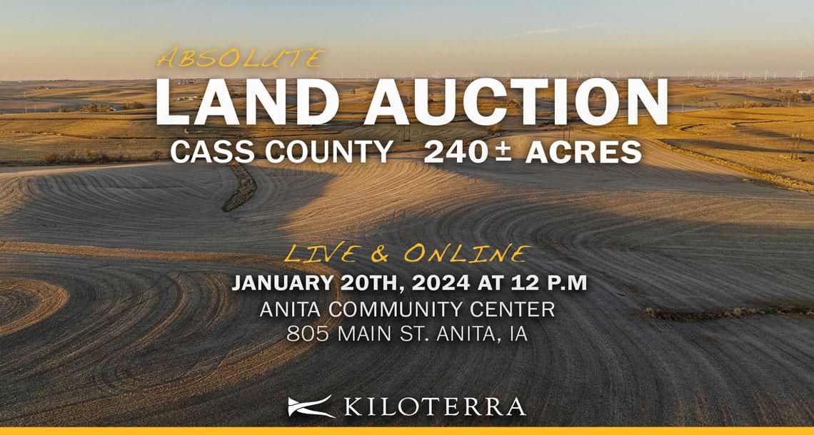 240 acres in Cass County, Iowa