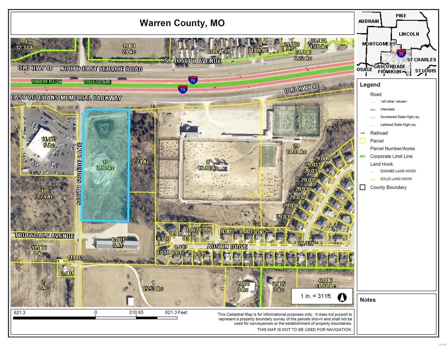 300 S Spoede Lane, Truesdale, MO 63380 | MLS: 24077021 | Land.com