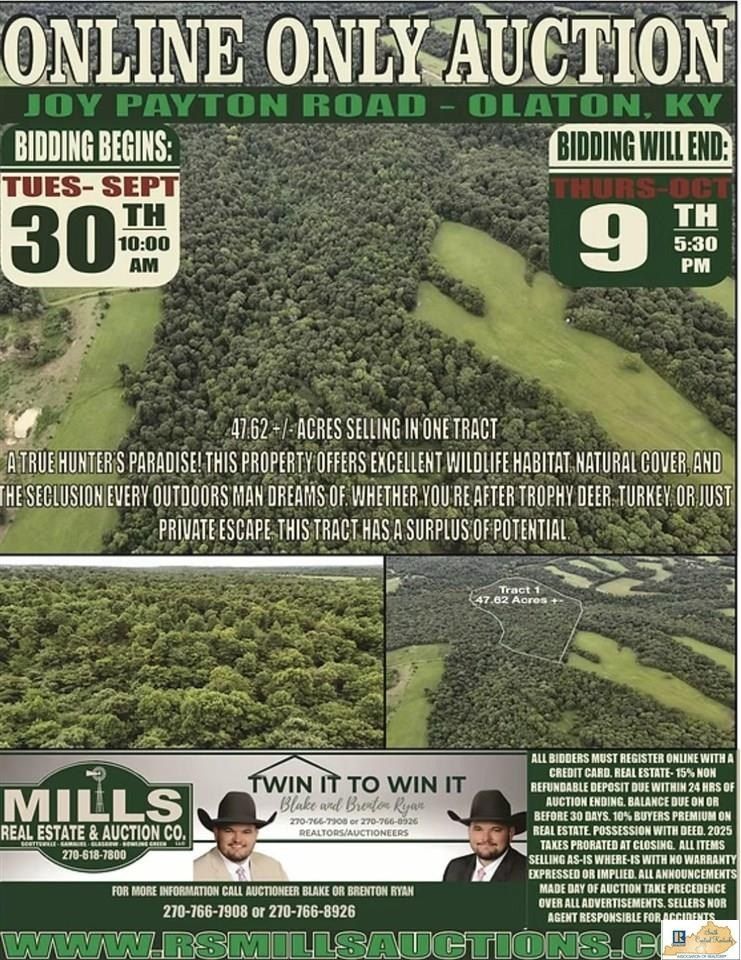 0 Joy Payton Road, Olaton, KY 42361 | MLS: SC47184 | Land.com